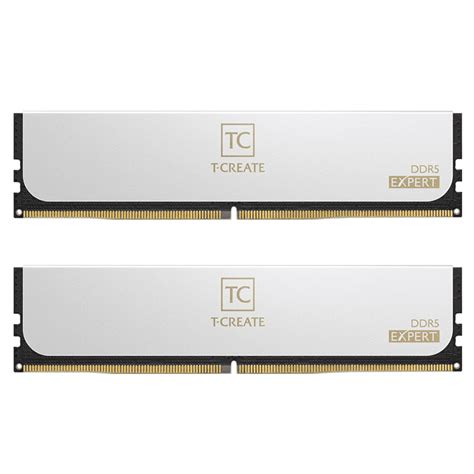 Teamgroup T Create Expert Ddr5 White 64gb Memory Kit White 64gb 2x32gb 6000mhz Cl34 Ddr5