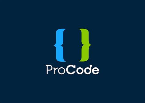 Premium Vector Minimalist Coding Logo Design Template Modern Style Programmer Logo