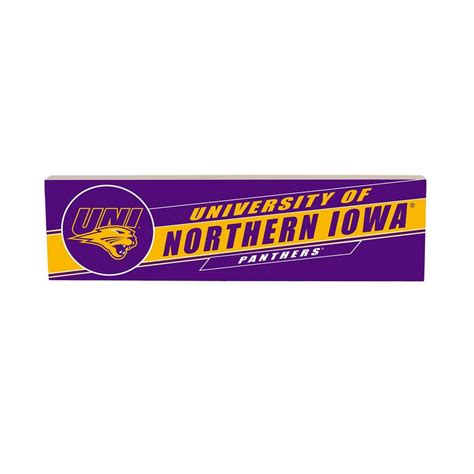 Evergreen Enterprises Northern Iowa Panthers 5 X 18 Shadow Logo Wood