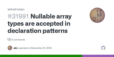 Nullable Array Types Are Accepted In Declaration Patterns · Issue