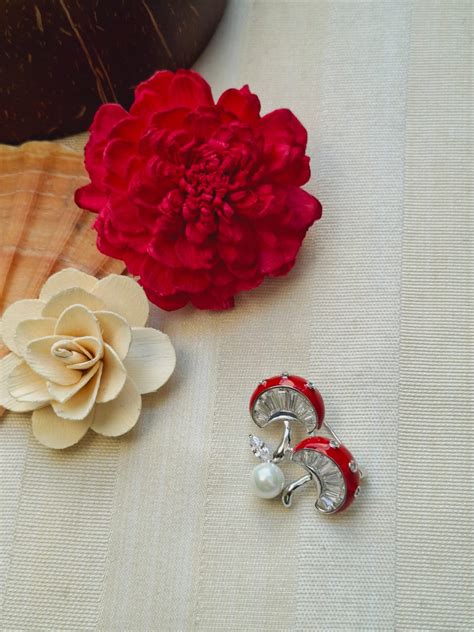 Beautiful Cherry Saree Pin Cum Brooch Mugdha Jewellery Store
