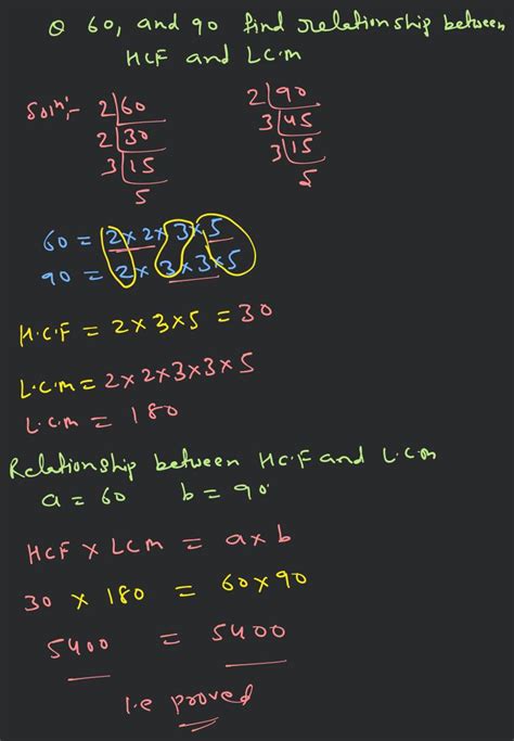 Relationship Between HCF And LCMLet Us Look At The Relationship Between