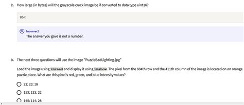 2 How Large In Bytes Will The Grayscale Crack Image Be If Converted