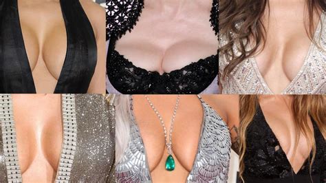 How Low Can They Go Extreme Cleavage The Hottest Trend On The 2015