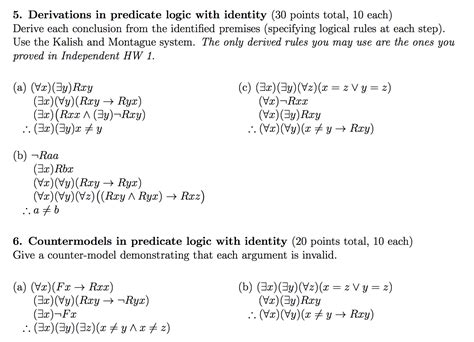 5 Derivations In Predicate Logic With Identity 30