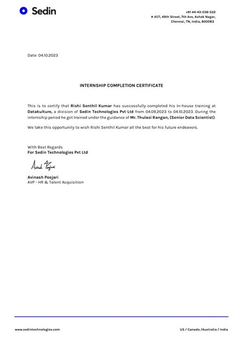 Internship Datascience Dataanalytics Rishi Senthil Kumar