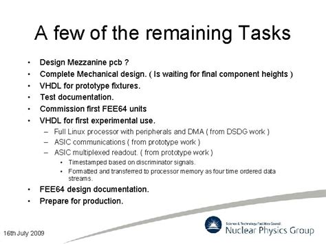 FEE Electronics Progress PCB Layout Progress VHDL Progress