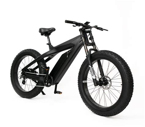 All Black 26inch 48v 1000w Ebike Front Suspension Carbon Fibre Bicycle