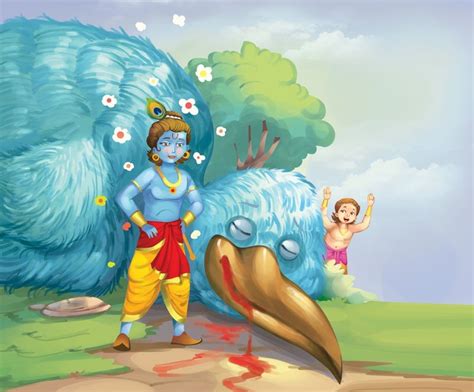 Bakasura Swallows Lord Krishna Sawan Books