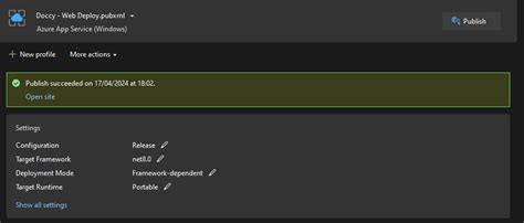 Getting The Following Error When Deploying A Blazor Server App Using Deployment Center Azure