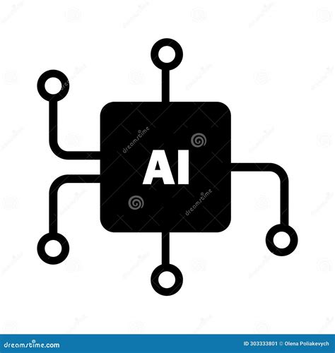 Ai Processor Icon Ai Processor Mini Symbol Vector Illustration Eps 10 Stock Vector