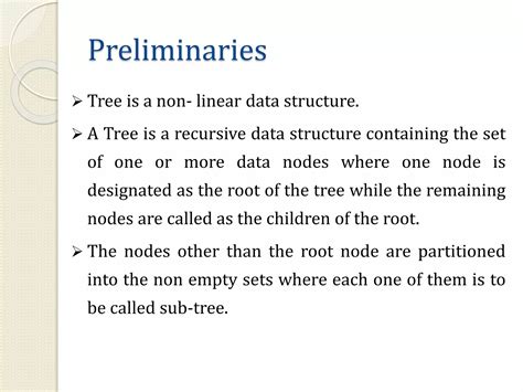Trees In Data Structures PPTX Programming Languages Computing