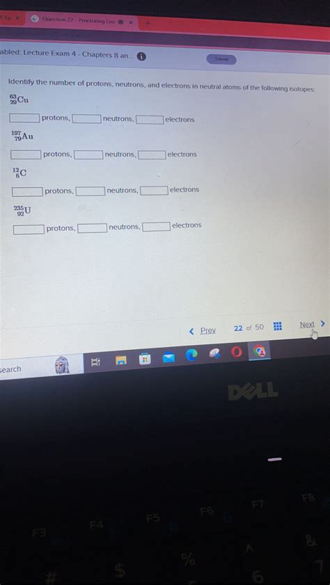 Solved Identify the number of protons, neutrons, and | Chegg.com