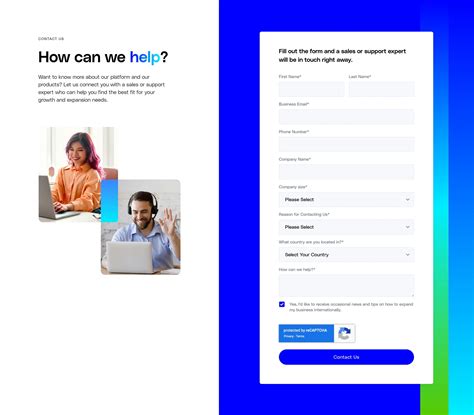 Globalization Partners Contact Page Section Form Contact Section
