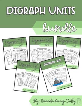 Digraph Bundle By Coffee And Unique Learners Tpt