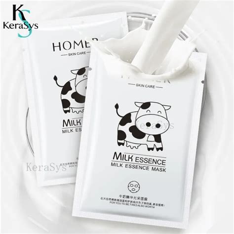 Kerasys แผ่นมาร์กหน้า สูตรโปรตีนนม มาร์กหน้าสูตรน้ำนม 1 แผ่น Facial Mask Th