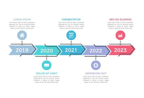 Timeline Infographics Stock Vector Illustration Of Plan 260026257