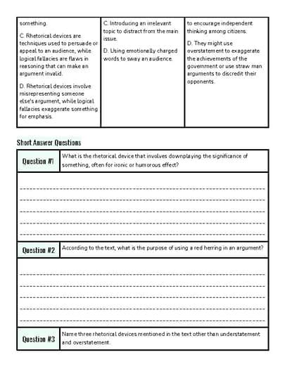 Understanding Rhetorical Devices And Logical Fallacies By Professor C Academy