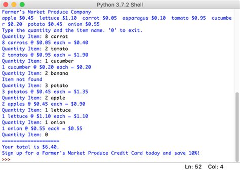 Python Code Must Match Image Below Print The Items
