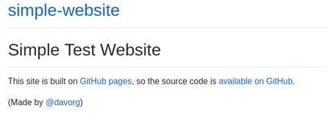 Simple Static Websites With GitHub Pages Davblog