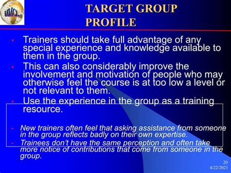 Chapter 4 Target Group Profile Ppt