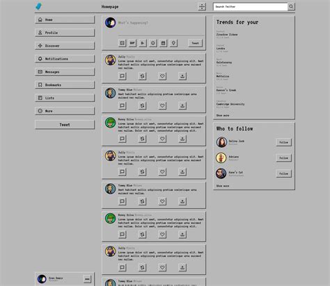 90s Twitter UI With Vue Js