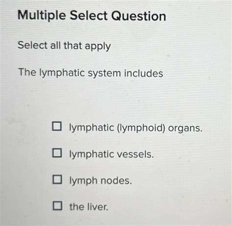 Solved Multiple Select Questionselect All That Applythe