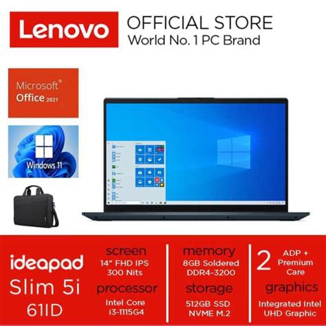 Jual Lenovo Ideapad Slim I Core I G Gb Gb Windows Ohs Fhd X Ips