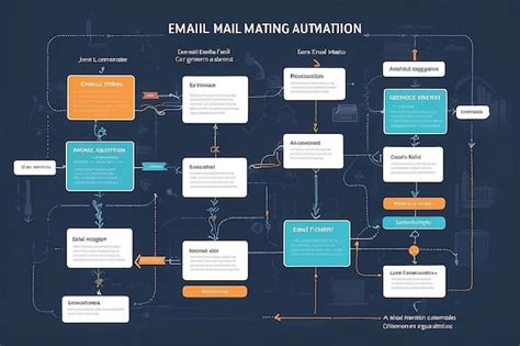 dynamic email marketing automation flow premium ai generated image
