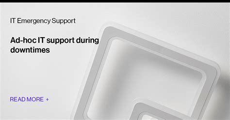 Ad Hoc It Support During Downtimes Softwareone