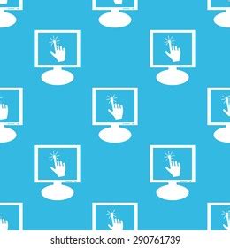 Image Hand Cursor On Screen Repeated Stock Vector Royalty Free Shutterstock