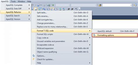 Sql Server How To Format And Refactor Your Sql Code Directly In Ssms