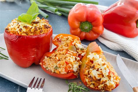 Gefüllte Paprika Mit Frischkäse