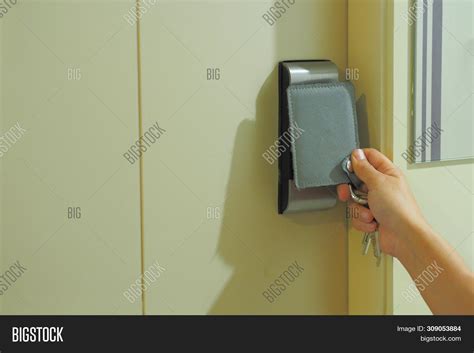 Women Using Key Card Image Photo Free Trial Bigstock