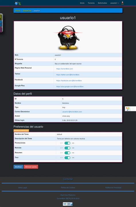 Github Raupulus Torrentlibre Mi Proyecto Final Para Terminar Ciclo Superior Daw Realizado Con