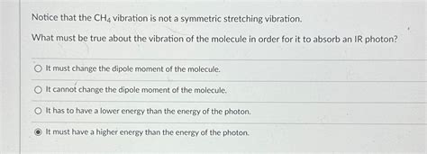 Solved Notice That The Ch 4 Vibration Is Not A Symmetric