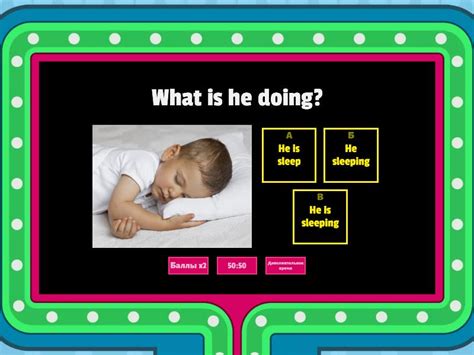 Present Continuous Word Order Gameshow Quiz