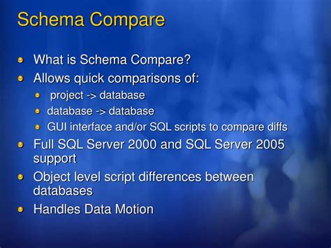 ppt dat312 managing and deploying your sql server schemas with visual