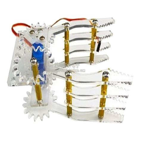 1 Par De Garra Servo Mecánica 9g Servo Manipulador De Agarre Que Empalma Simétrico Cola Garra