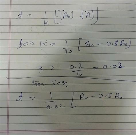 Ward Competitive Exams In A Zero Order Reaction 20 Of The Reaction Complete In 10 5 How