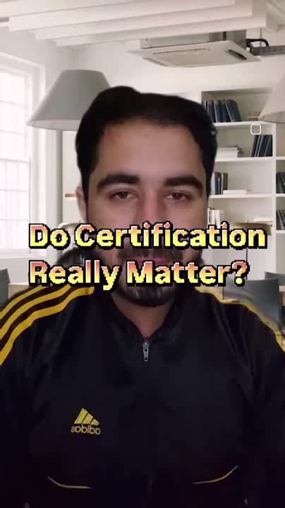 Zain Ul Hassan On Linkedin Do You Really Think You Will Get The Job By Doing Certification Or