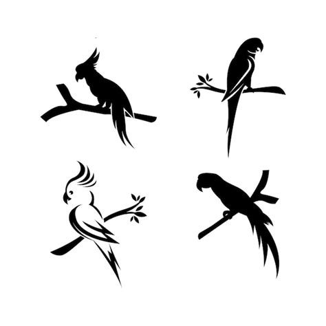 Premium Vector Parrot Icon Vector Illustration Design