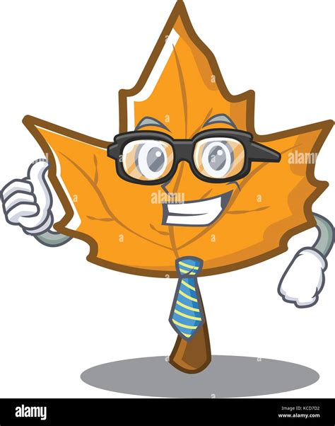 Businessman Maple Character Cartoon Style Stock Vector Image And Art Alamy