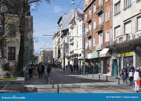Graf Ignatiev Street In City Of Sofia Bulgaria Editorial Image Image