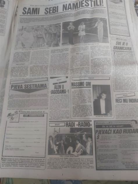 As Novine Broj 334 1987 Godina Story Masimo Savic Ena Begovic Rijetko