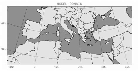 the geographical coverage of the atmospheric model download