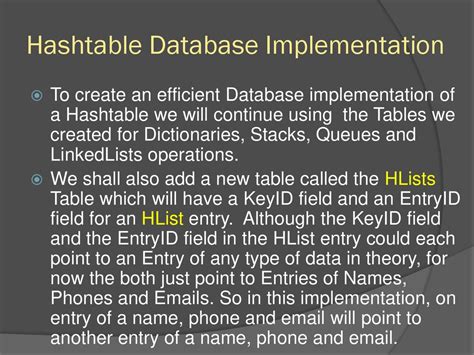 Data Structures And Database Applications Hashing And Hashtables In C