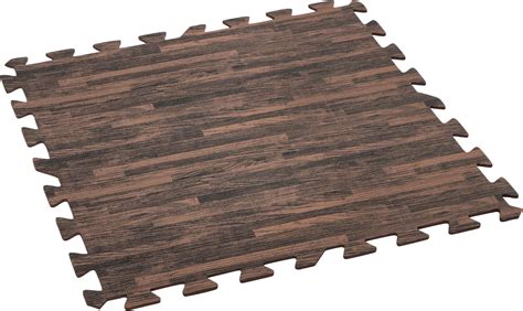 Tapis De Sol Effet Bois Pour Piscine Et Spa 12 Pièces 50 X 50 Cm 3m²
