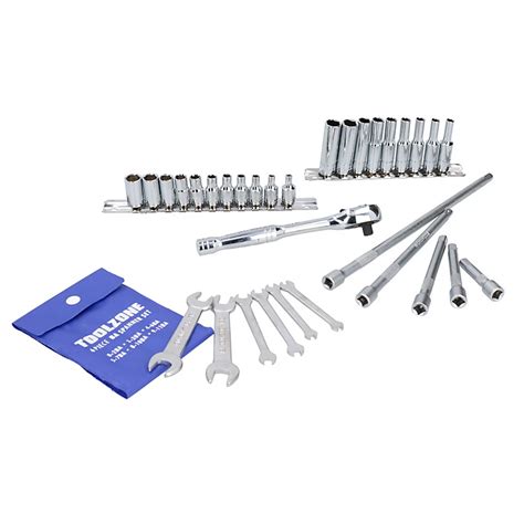 32pc 14in Drive Ba Socket Set Shallow And Deep Sockets Spanners Accessories Diy At Bandq