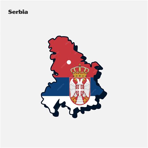 Premium Vector Serbia Nation Flag Map Infographic